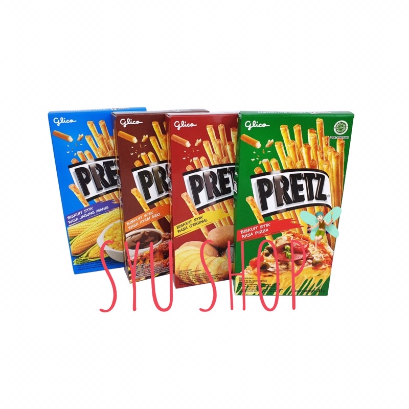 Jual PRETZ Stik Biskuit Biscuit Original Pizza Ayam BBQ Jagung Manis ...