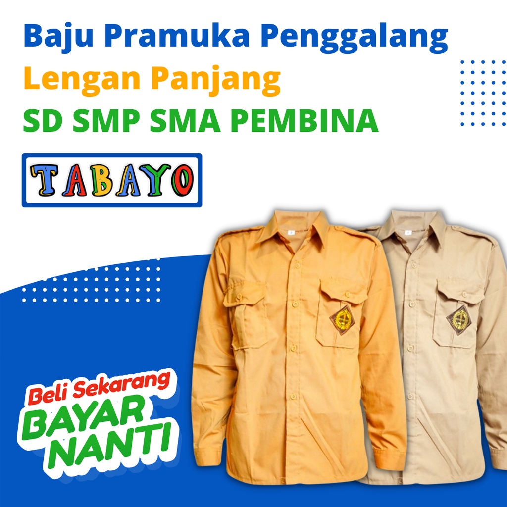 Jual Baju Seragam Sekolah Pramuka Penggalang Lengan Panjang SD SMP SMA Pembina Guru Perempuan ...