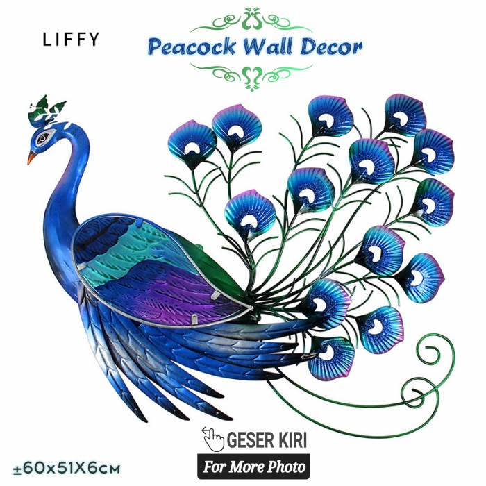 Jual Hiasan Dinding Burung Merak Pajangan Dinding Dekorasi Peacock ...