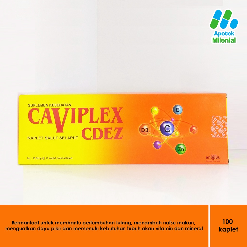 Jual Caviplex CDEZ Box Isi 100 Kaplet | Shopee Indonesia