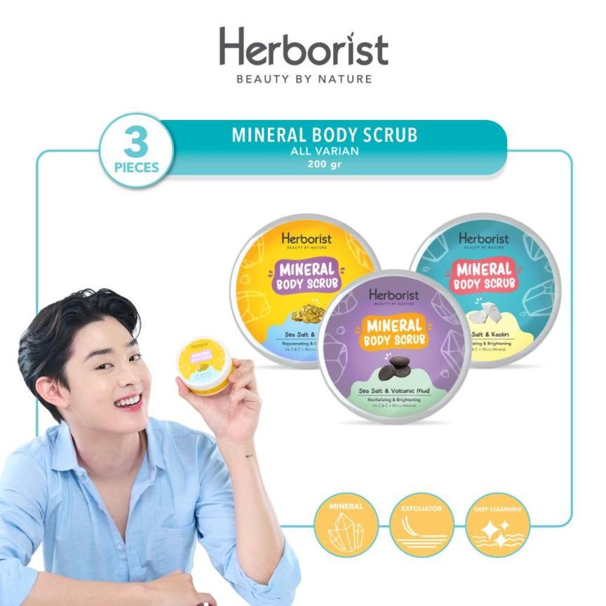 Jual HERBORIST MINERAL BODY SCRUB - HERBORIS LULUR BADAN 200G | Shopee ...