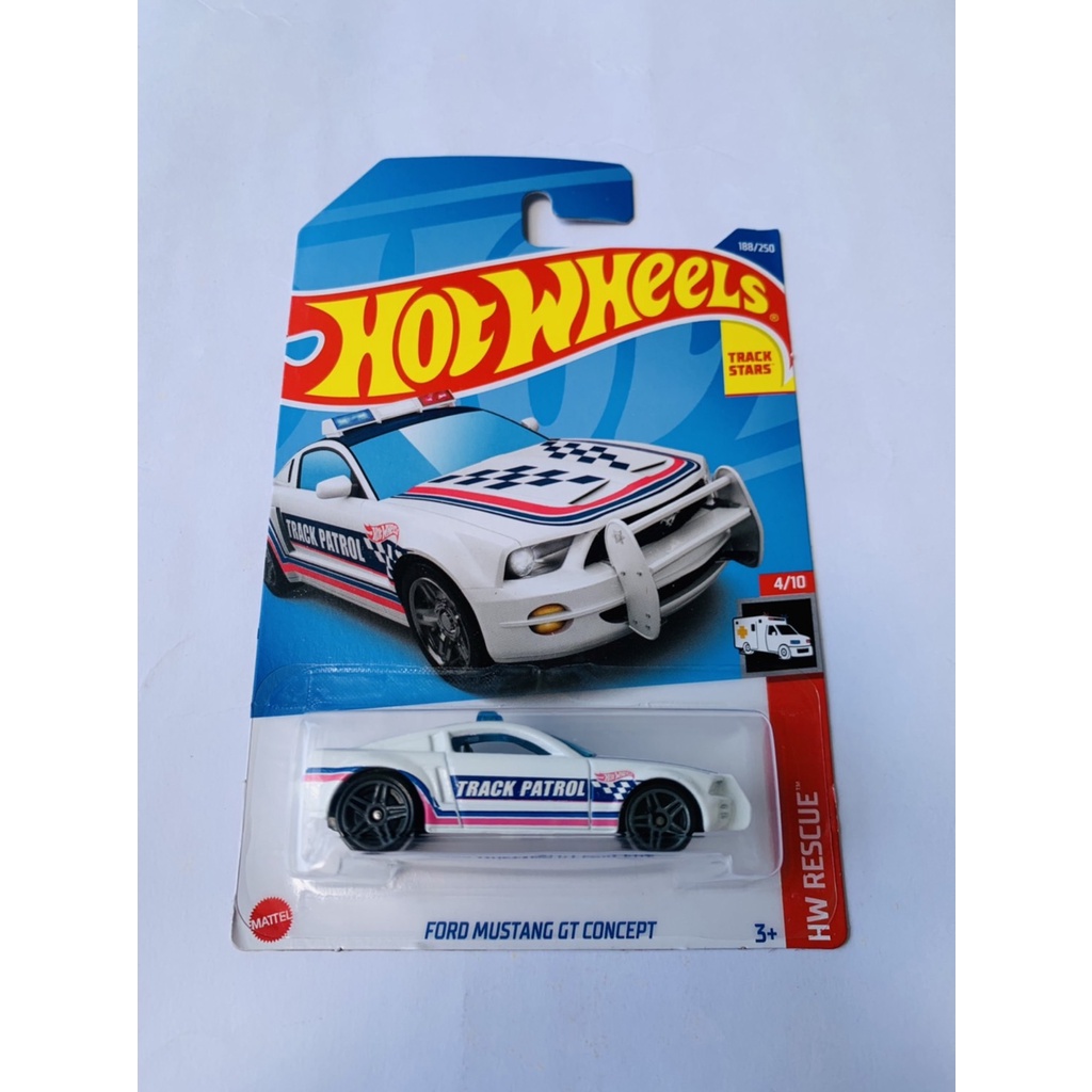 Jual HOTWHEELS HOT WHEELS FORD MUSTANG GT CONCEPT PUTIH TRACK PATROL ...