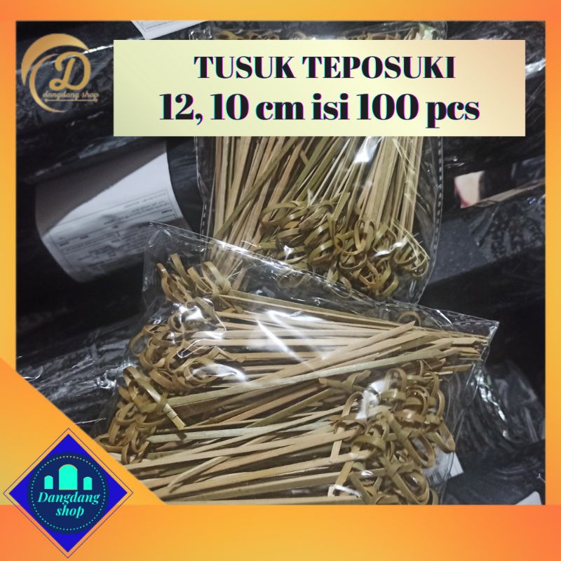 Jual Tusukan cocktail tusuk cocktail teposuki tusuk sate pita 12 cm 10 ...