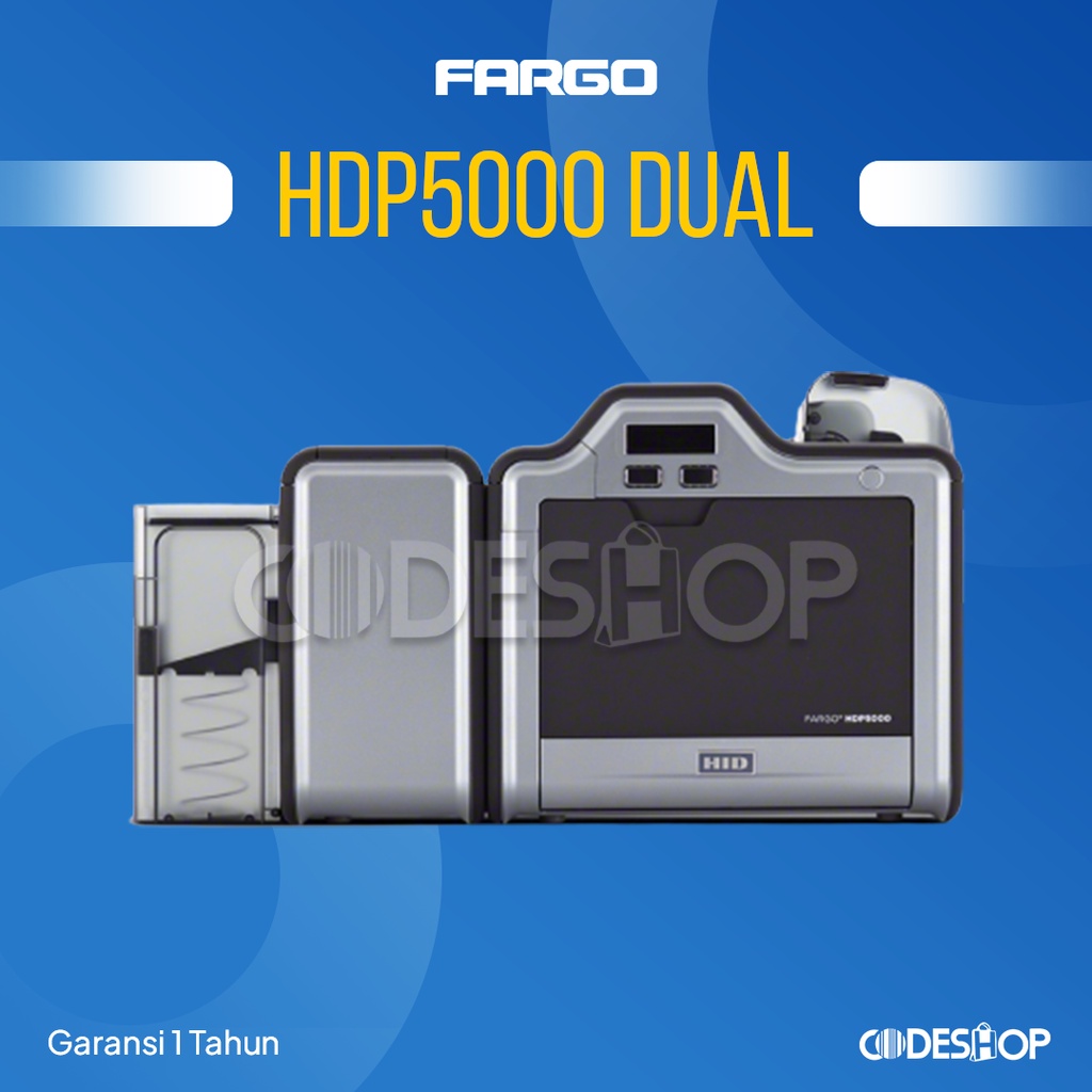 Jual Fargo HDP 5000 ID Card Printer Dual Side Cetak Kartu | Shopee ...