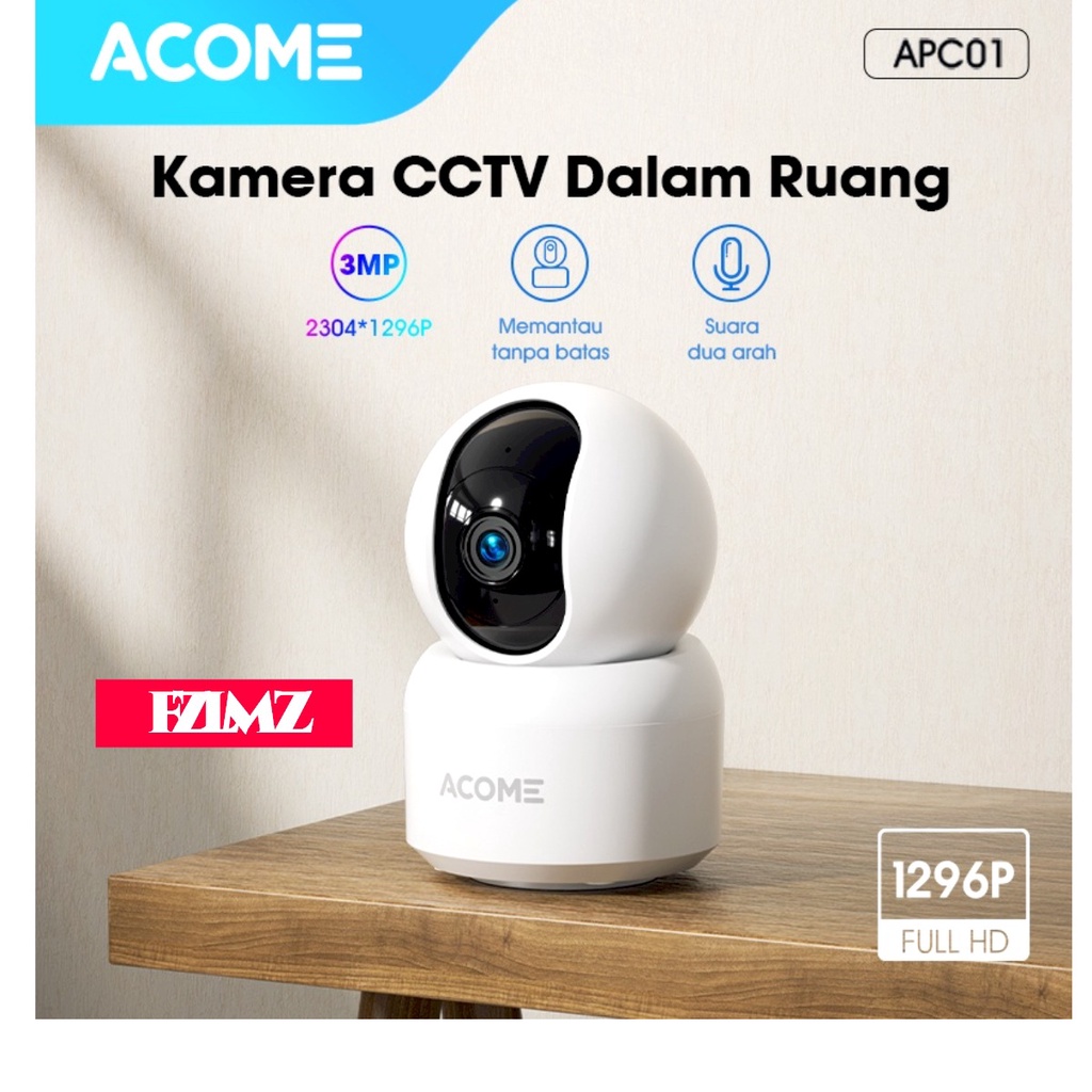 Jual Kamera ACOME ISmart Camera CCTV WiFi Audio FULL HD 1296P 3MP APC01 ...