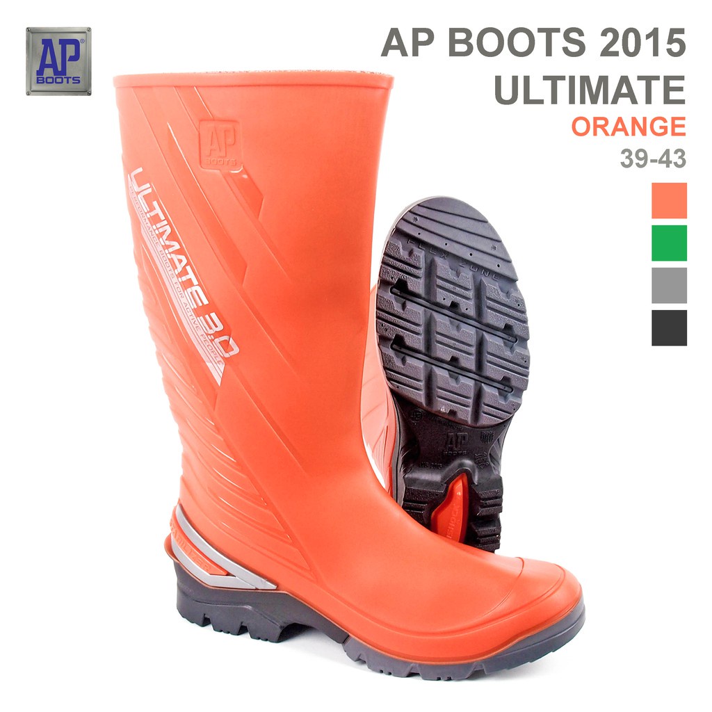 Jual AP Boots 2015 Ultimate Orange - Sepatu Boot PVC | Shopee Indonesia