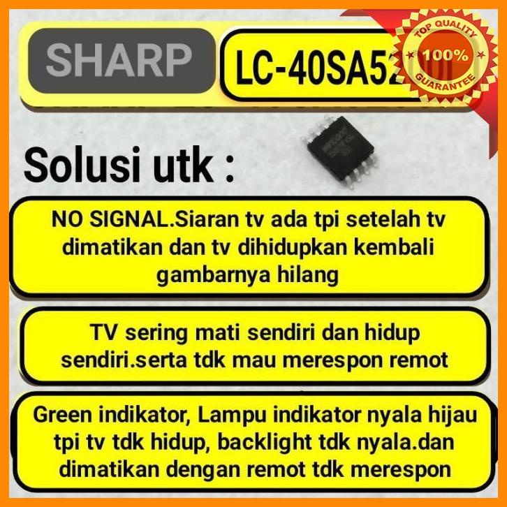 Jual (GCS) ic eprom memory tv LED Sharp lc-40sa5200i lc-40sa52001 | Shopee Indonesia