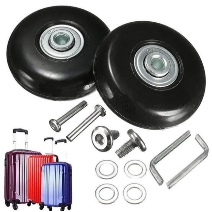 Jual Roda Koper Pengganti Replacement Luggage Wheel Polyurethane Karet ...