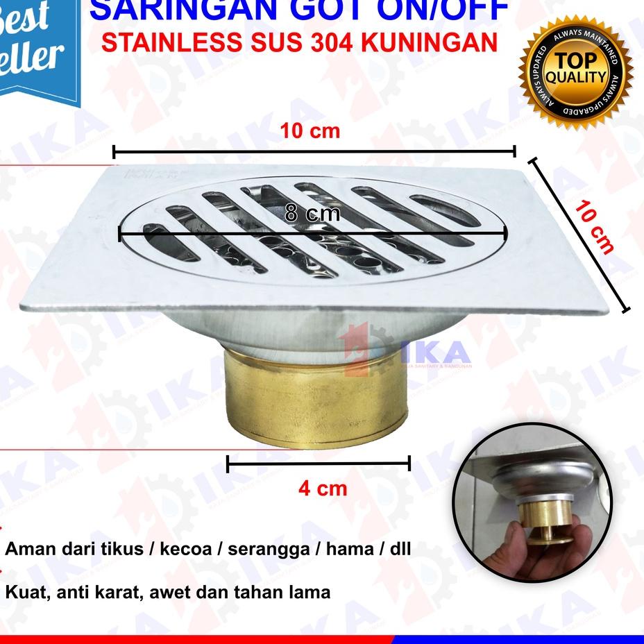 Jual 7SJ-(9G IKA-Official Floor Drain Sargot Kuningan Stainless - 4 ...