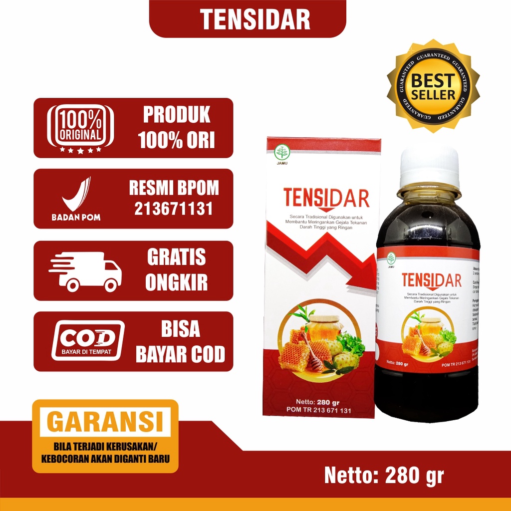 Jual Obat Tensi Tinggi Tensidar Obat Tensi Paling Ampuh Tensidar Obat ...