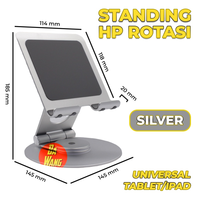 Jual Stand Holder Universal HP Tablet iPad Dudukan Meja Putar Rotasi ...