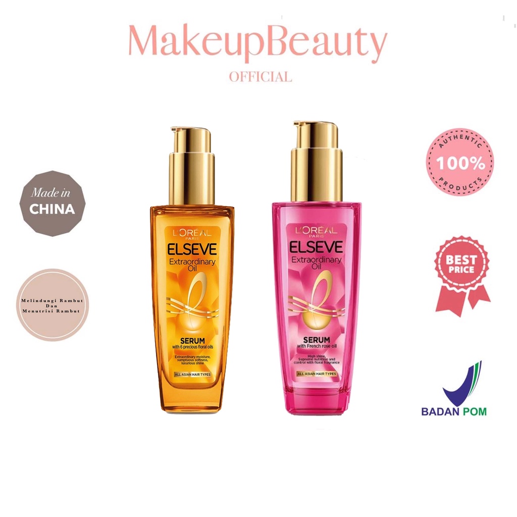 Jual LOREAL Paris Elseve Extraordinary Oil Hair Treatment Serum ...
