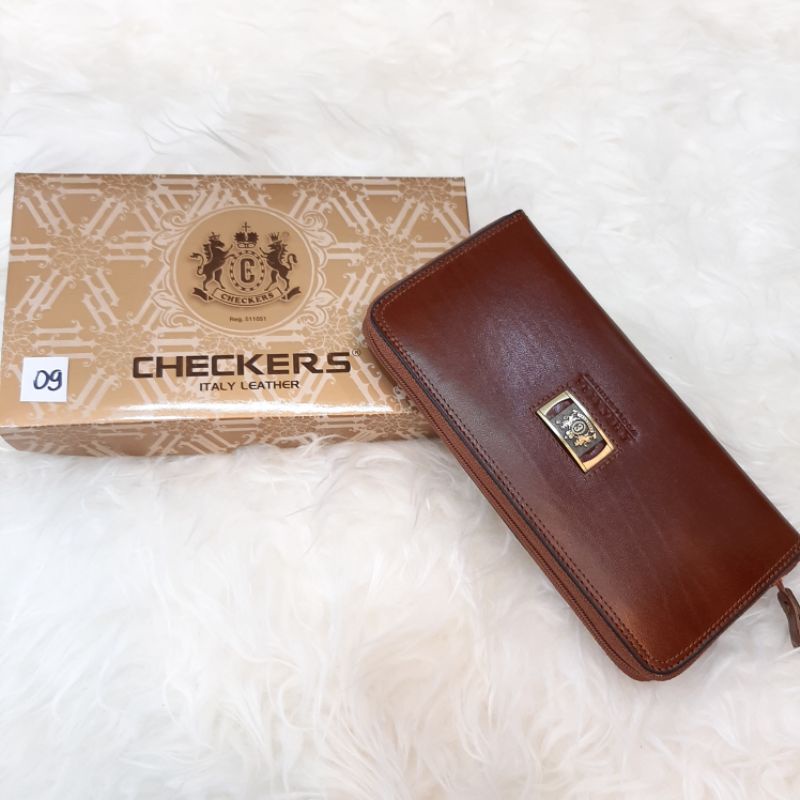 Jual Dompet kulit Asli Checkers 09N 100% Original | Shopee Indonesia