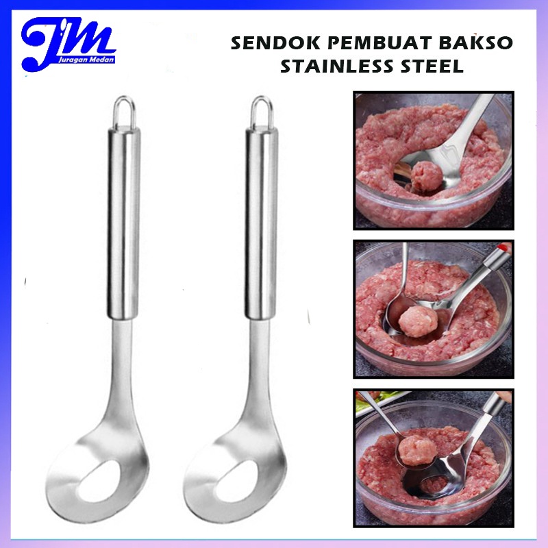 Jual [Ready Stock] Sendok Cetakan Pembuat Baso Stainless Steel Meatball ...
