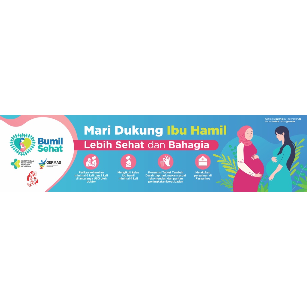 Jual Spanduk Banner Mari Dukung Ibu Hamil Bumil | Shopee Indonesia