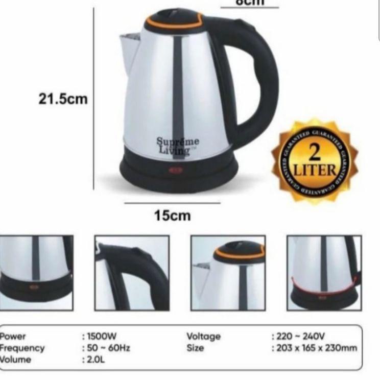 Jual Murah Teko Listrik 2,Liter / Teko Pemanas Air /Kettle Electric ...