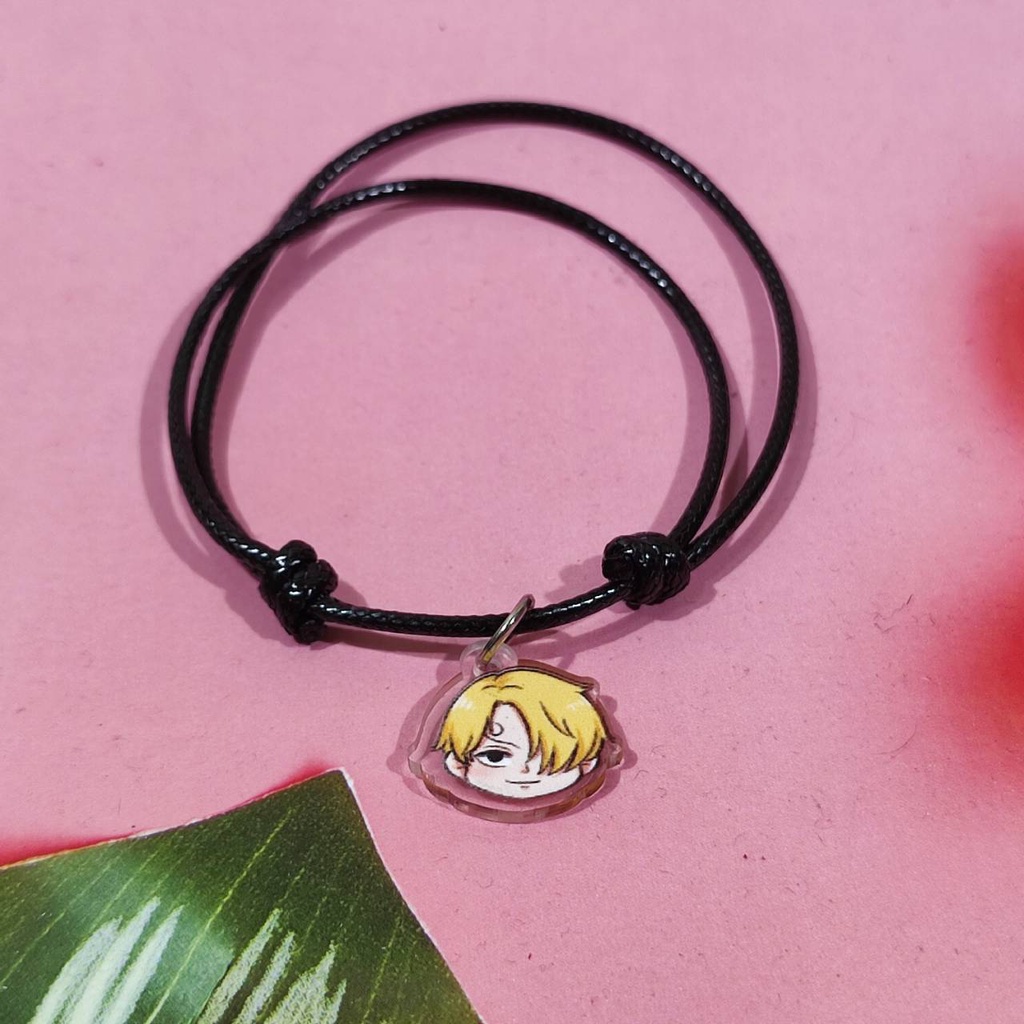 Jual Bracelet Anime One Piece - Gelang Tali Single Charm - versi kaitan ...