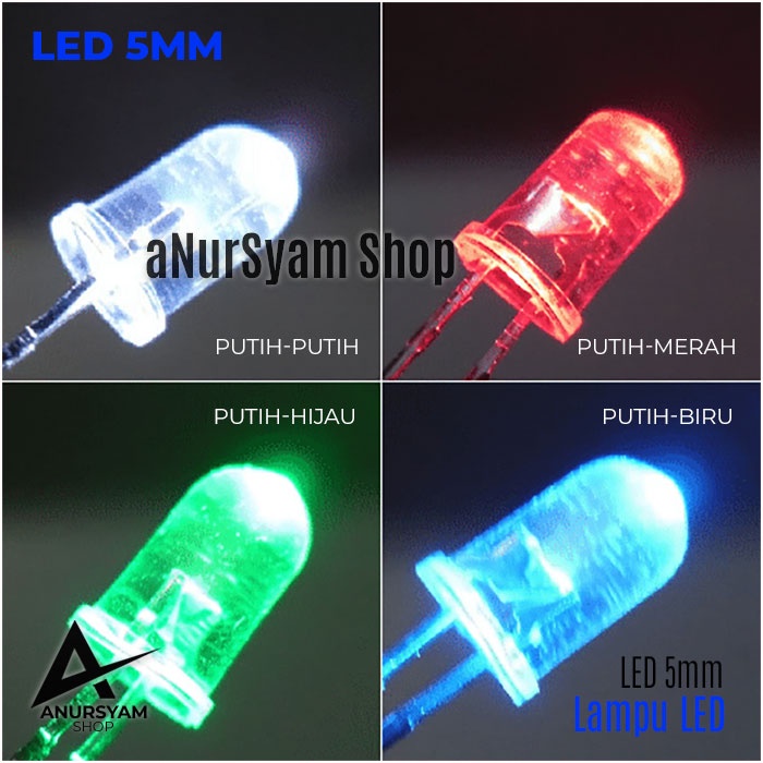 Jual Lampu LED 5mm / Lampu LED Indikator 5mm | Shopee Indonesia