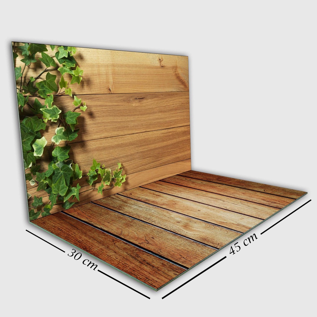 Jual Alas Foto Lipat 30x45 Background Foto Produk Kayu Daun Rambat ...