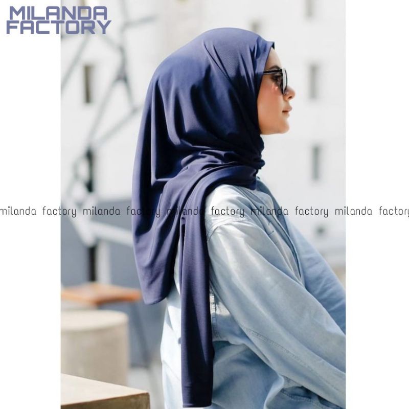 Jual pashmina oval Jersey Instan Premium | Shopee Indonesia