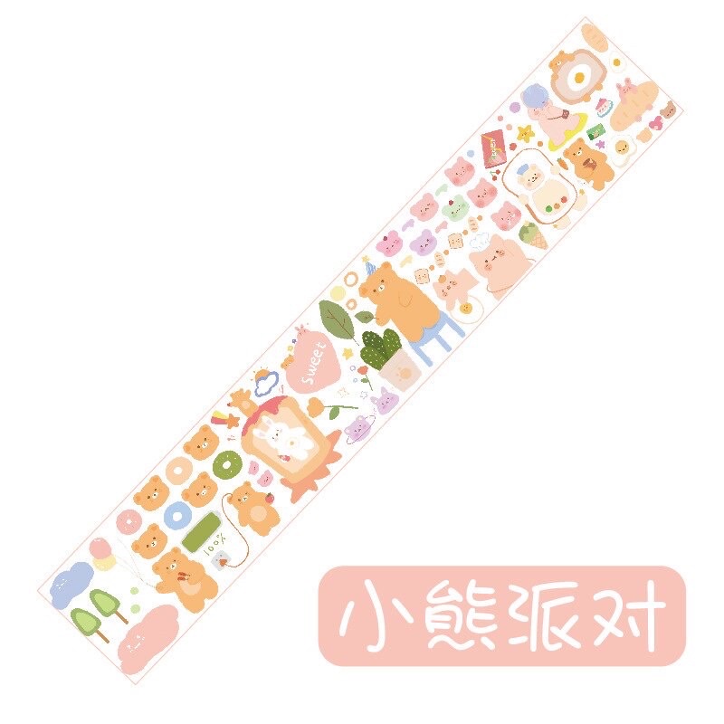 Jual 1 lembar stiker panjang long sticker waterproof washi tape murah ...