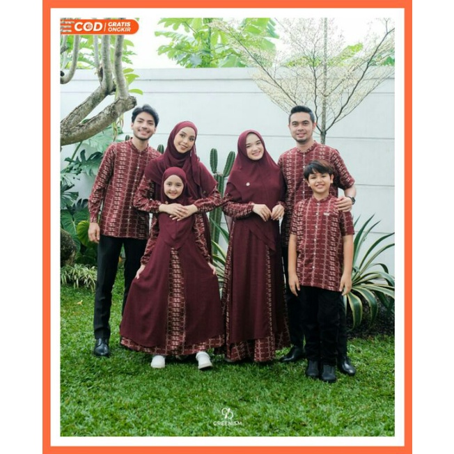 Jual Amarasi Sarimbit by Greenism 2023 Sarimbit Keluarga Lebaran Dobby ...