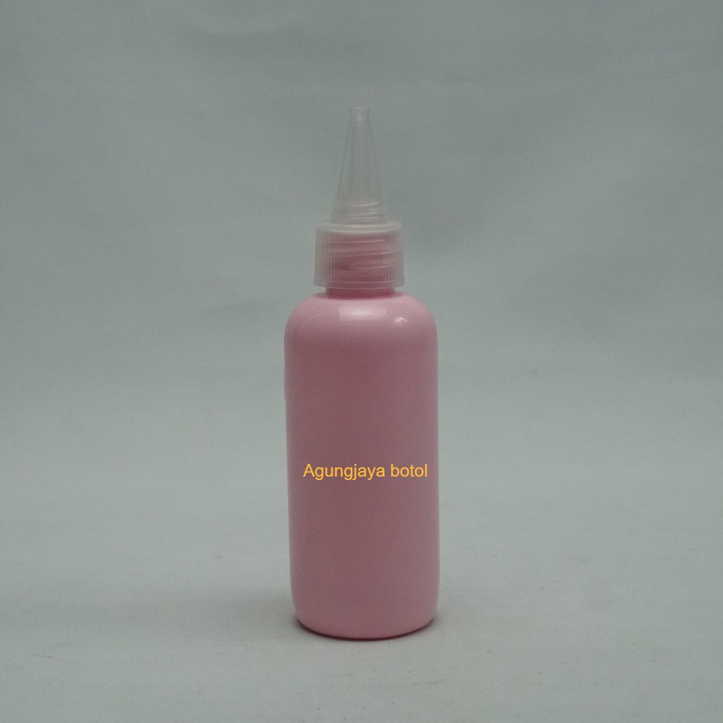 Jual Botol Pet 60 ml Sp Pink Dof Tutup Kerucut Neck 18 / Botol Pet ...