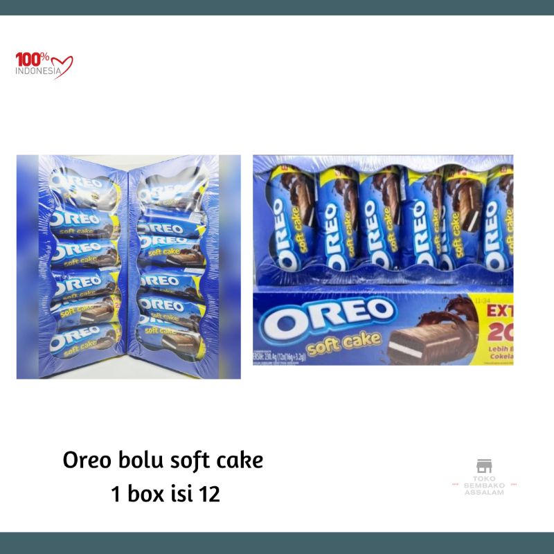 Jual oreo bolu soft cake / oreo bolu 2000 / oreo soft cake 1 box 12pcs ...