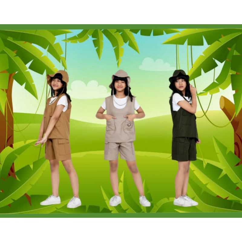 Jual BAJU SAFARI 7-11 TAHUN / BAJU ZOO KEEPER / SAFARI SET | Shopee ...