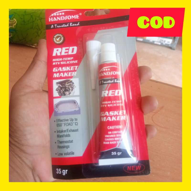 Jual LEM GASKET RED SILIKON 35 GRAM LEM PAKING PACKING KECIL RED ...