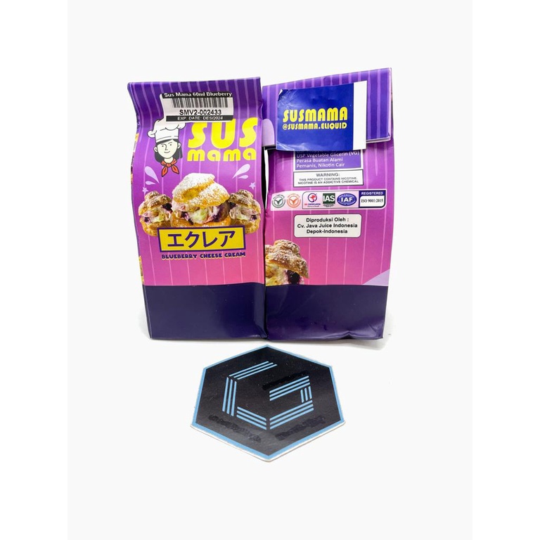 Jual Sus Mama V2 BLUEBERRY CHEESE CREAM 60ml by Java Juice x Dalang ...