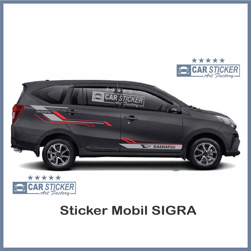 Jual SIGRA01 sticker mobil daihatsu sigra sticker sigra sticker mobil ...