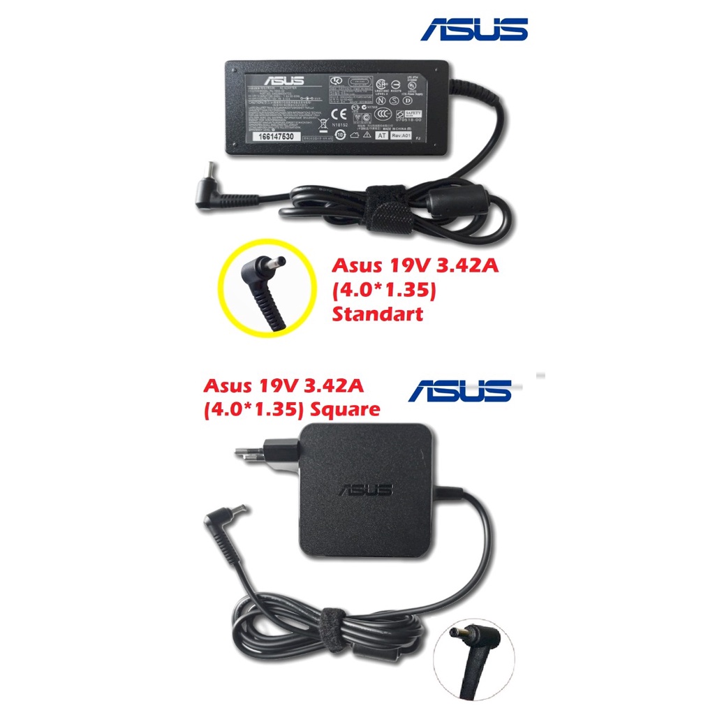 Jual ORIGINAL ADAPTOR ASUS 19V 3.42A (4.0x1.35MM) A456 A456U A456UR ...