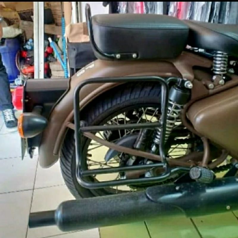 Jual rak samping royal enfield classic 350 dan 500 pnp siderack royal ...