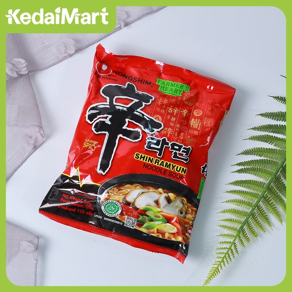 Jual Shin Ramyun Spicy Mushroom Nong Shim 120 Gram/Mie Instan Korea ...