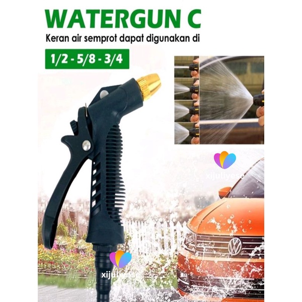 Jual WATERGUN TIPE C / KERAN AIR SEMPROT WATERGUN JET SPRAY / KERAN AIR ...