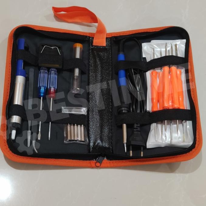 Jual Peralatan Solder Iron Kit Set 60W 220V 7 in 1 Alat Soldering Listrik | Shopee Indonesia