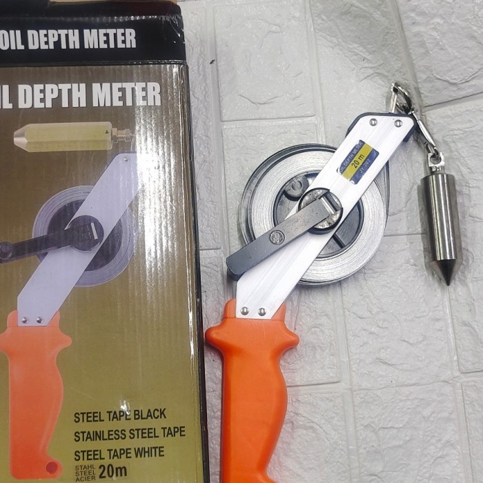 Jual Marn Meteran Sonding 20M Bandul Stainless/ Meteran Minyak | Shopee ...