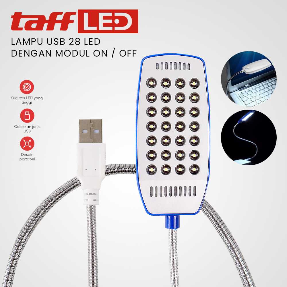 Jual Lampu USB LED 28 Lampu Baca Laptop Multifungsi Light Desk Read ...