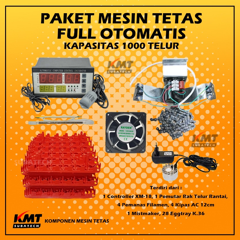 Jual Paket Lengkap Mesin Tetas Full Otomatis Kapasitas 1000 Telur ...