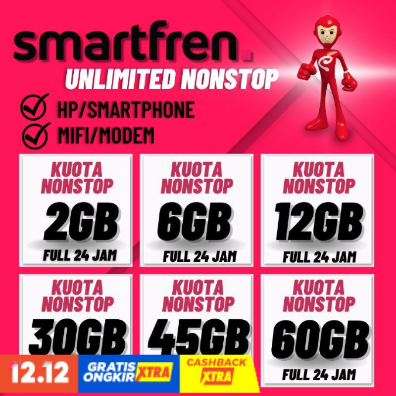 Jual PAKET DATA SMARTFREN MURAH | SMARTFREN UNLIMITED | PAKET DATA ...