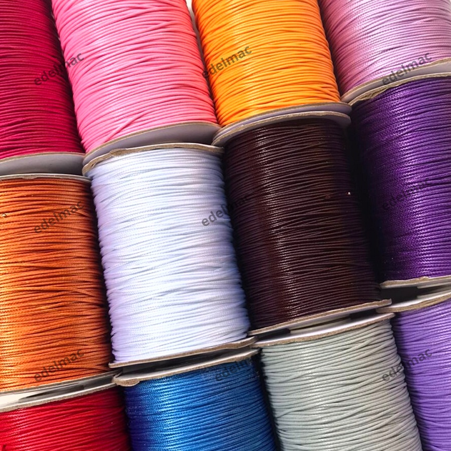 Jual 160meter Tali Braided Korea Wax Thread Benang Lilin Kalung Gelang ...