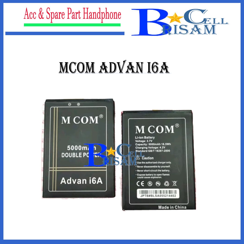 Jual Battery Batre Baterai Double Power Mcom ADVAN i6A - i6 Fullview Kapasitas 5000 Mah | Shopee ...