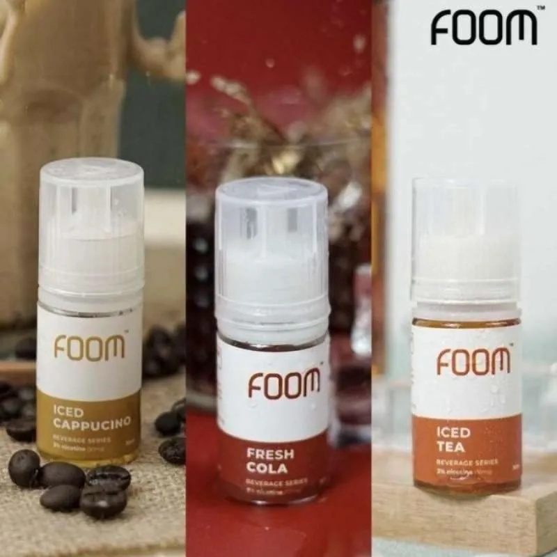 Jual Foom 30ml 30mg Iced Tea Iced Cappucino Fresh Cola Icy Mint Liquid ...