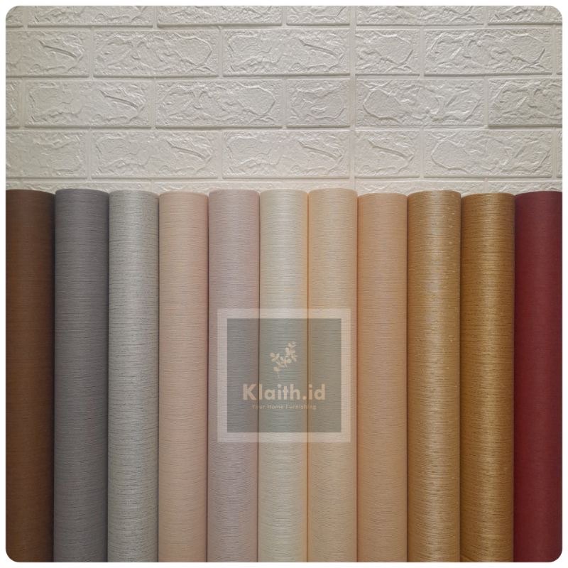 Jual [BISA COD] Wallpaper Dinding Polos Premium Bahan vinyl, Wallpaper ...