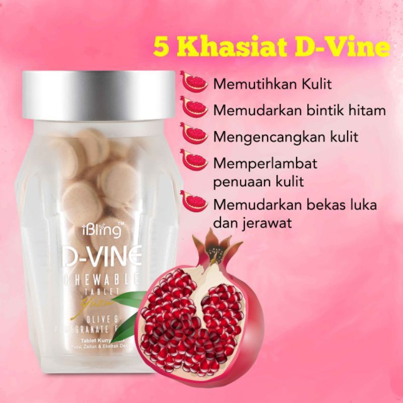 Jual DVINE COLLAGEN ISI 30 TABLET SUPLEMEN PEMUTIH WAJAH BADAN DVINE ...
