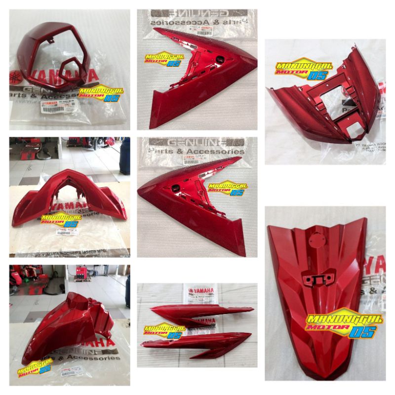 Jual Paket Full Set Body Halus Mio Soul GT 125 Bluecore Merah Maroon ...