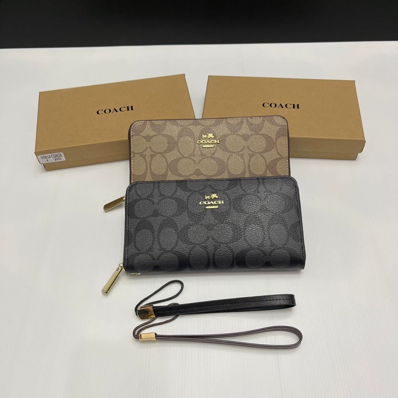 Jual Dompet Coach Zip Signature Dompet Coach wanita | Shopee Indonesia