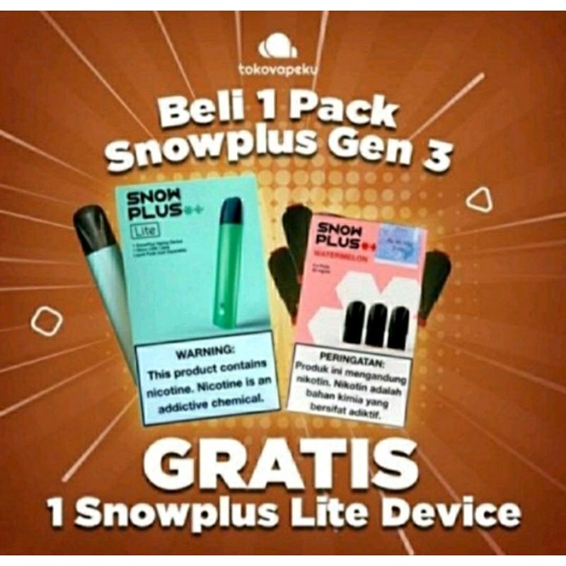 Jual PROMO SNOWPLUS CATRIDGE GEN 3 GET SNOW PLUS DEVICE | Shopee Indonesia