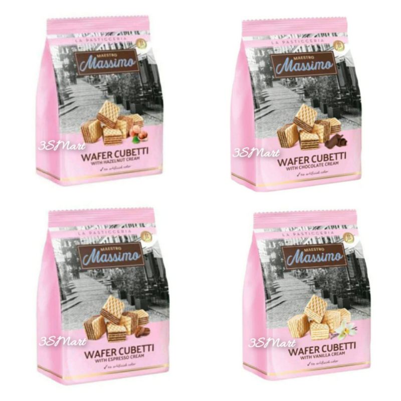 Jual 250GR WAFER IMPORT ITALY/MAESTRO MASSIMO WAFER CUBETTI / WAFER ...